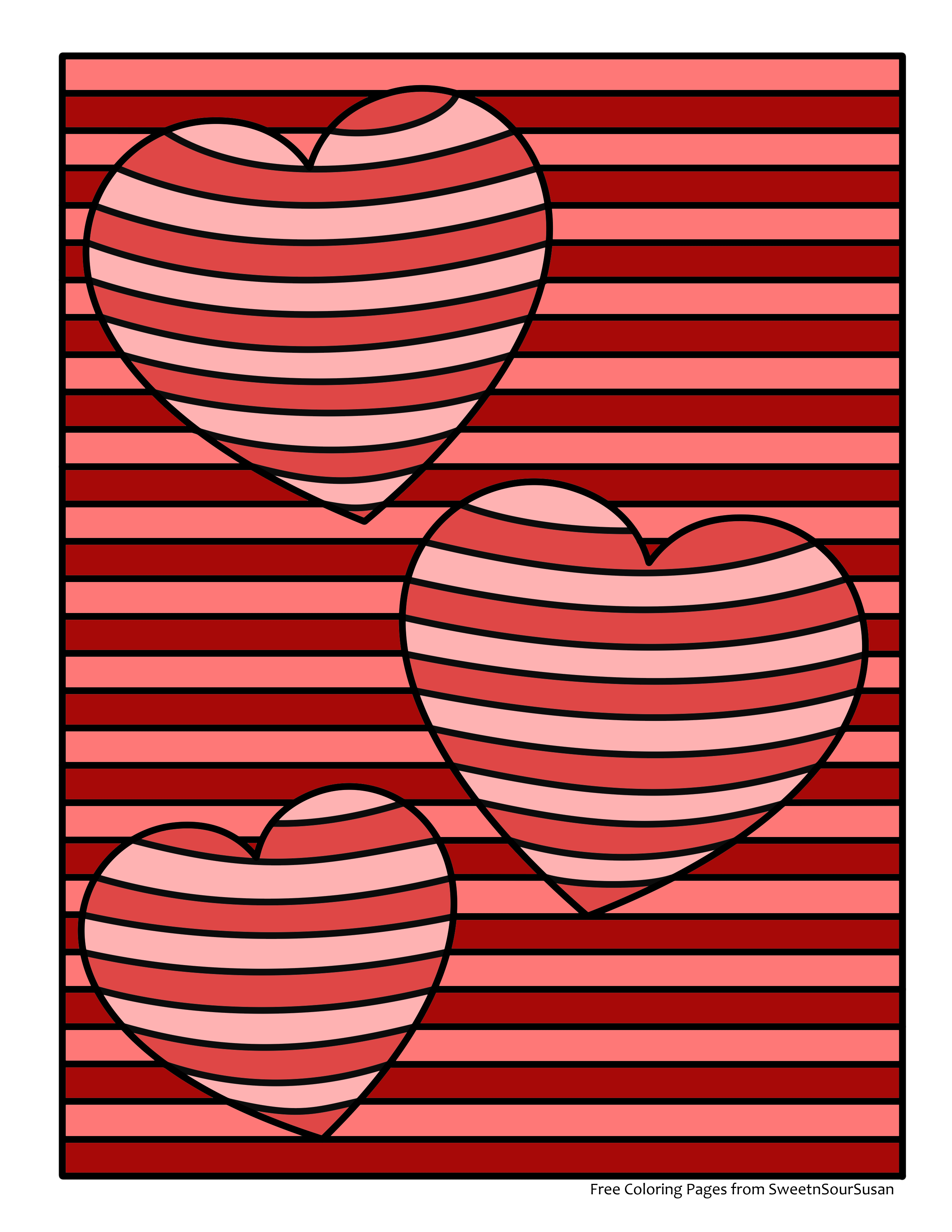 Valentine’s Day Coloring Page – Sweet 'n Sour Susan